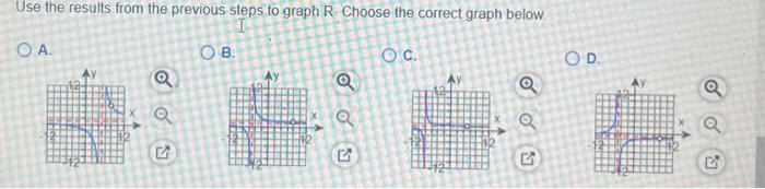 Solved Follow the steps for graphing a rational function to | Chegg.com