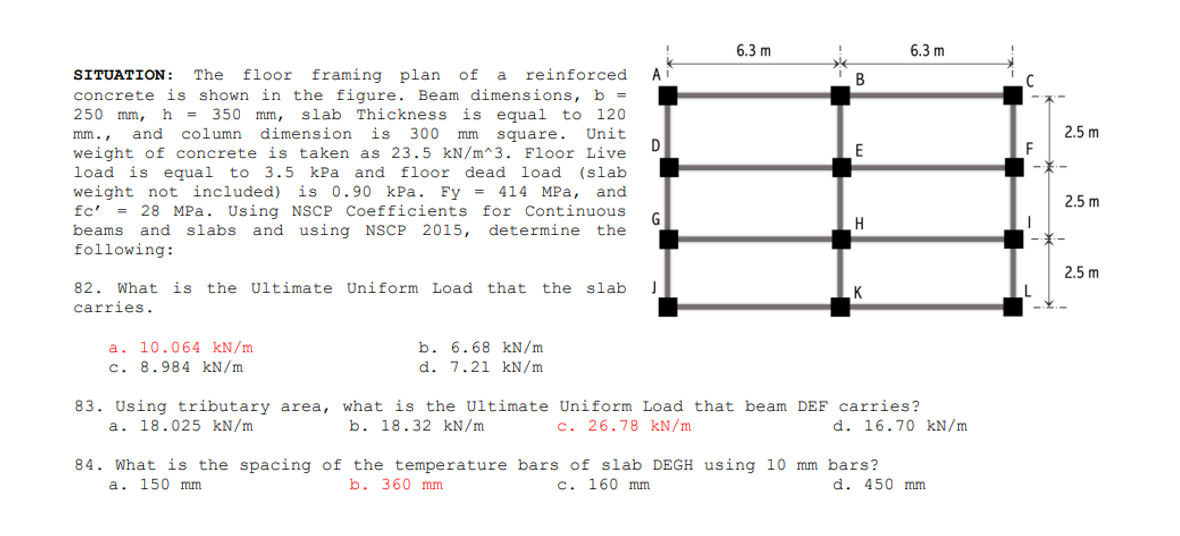 Solved SITUATION: The floor framing plan of a | Chegg.com