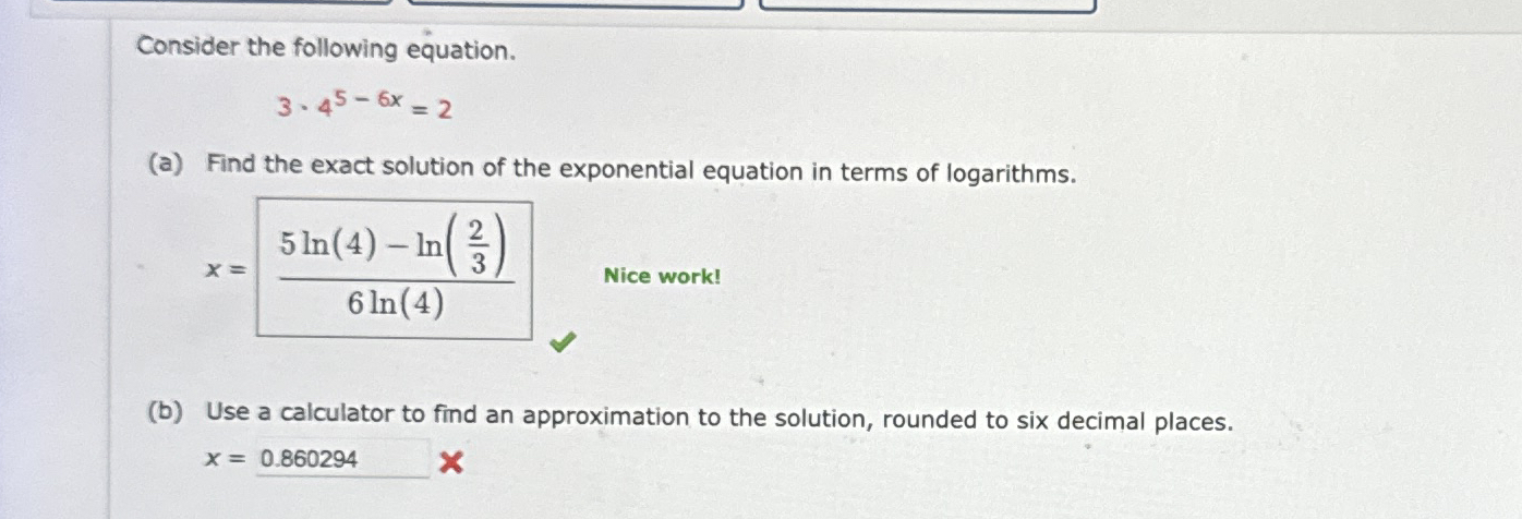 Solved Consider the following equation.3*45-6x=2(a) ﻿Find | Chegg.com