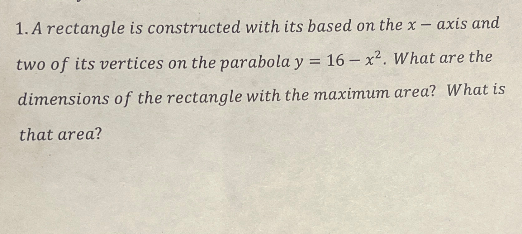 A rectangle is constructed with its based on the | Chegg.com