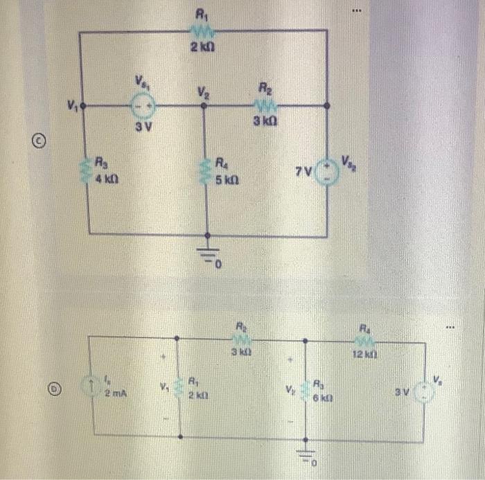 Solved then the supernode below, what is the KCL equation at | Chegg.com