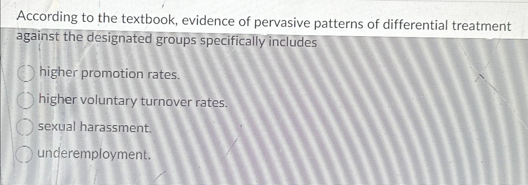 Solved According to the textbook, evidence of pervasive | Chegg.com