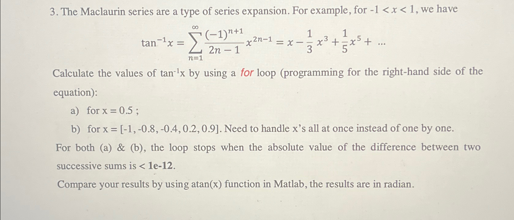 Solved The Maclaurin series are a type of series expansion. | Chegg.com