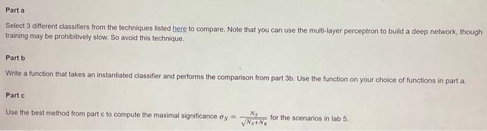 Solved Select 3 different classifiers from the techniques | Chegg.com