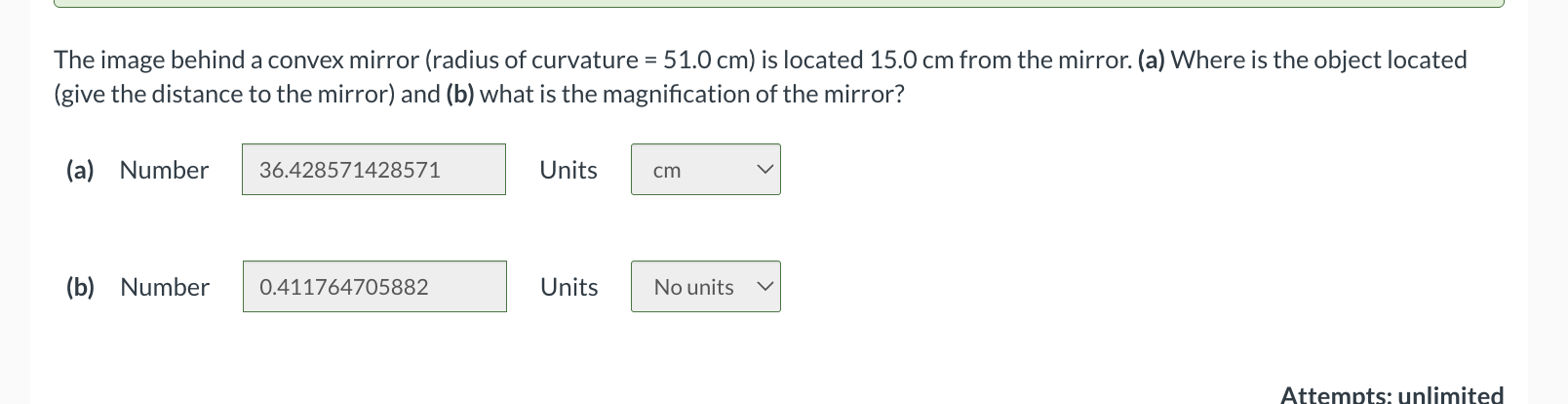 Solved The image behind a convex mirror (radius of curvature | Chegg.com