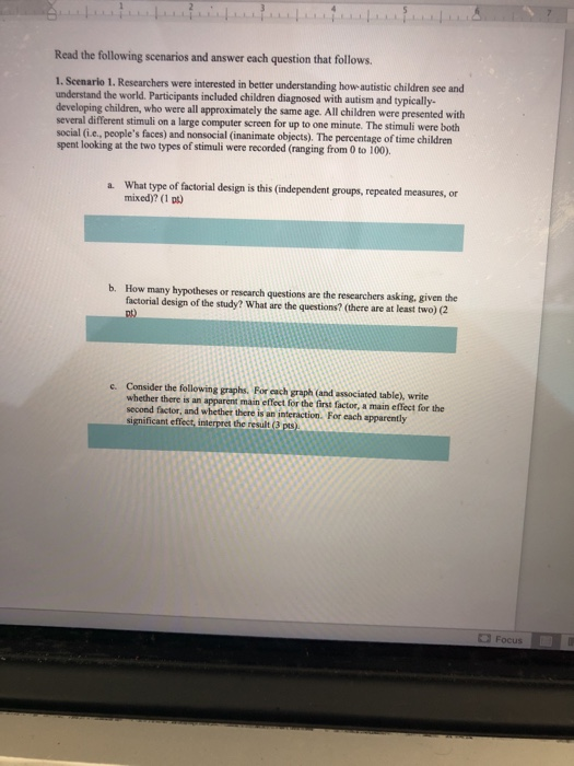 Solved Table 2. Effect Autism Social Interaction *p