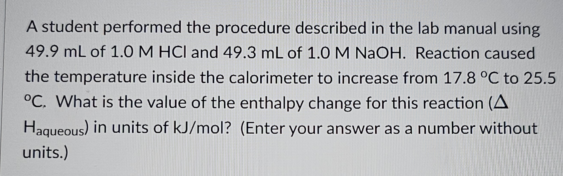 Solved by an EXPERT A student performed the procedure described in the | Chegg.com