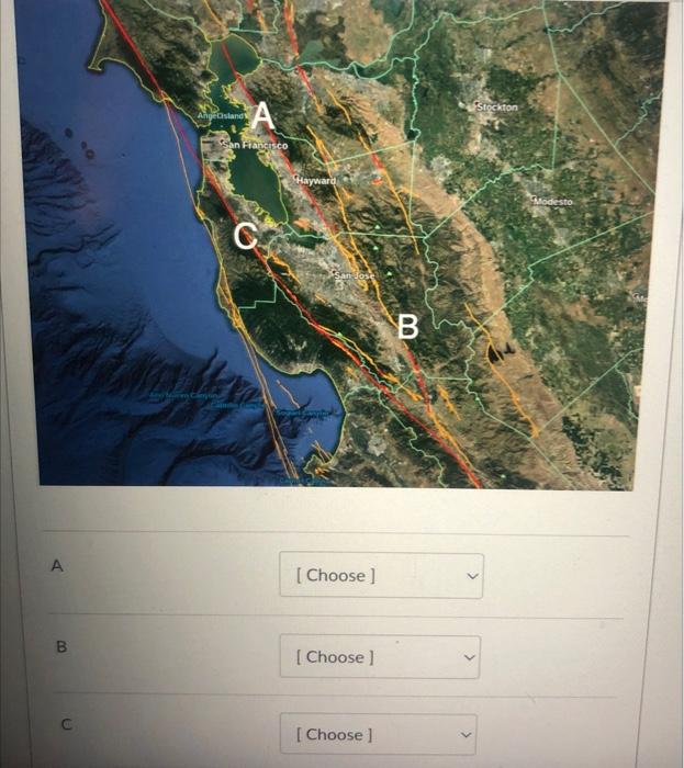 Solved 1. Label the major faults in Northern California | Chegg.com
