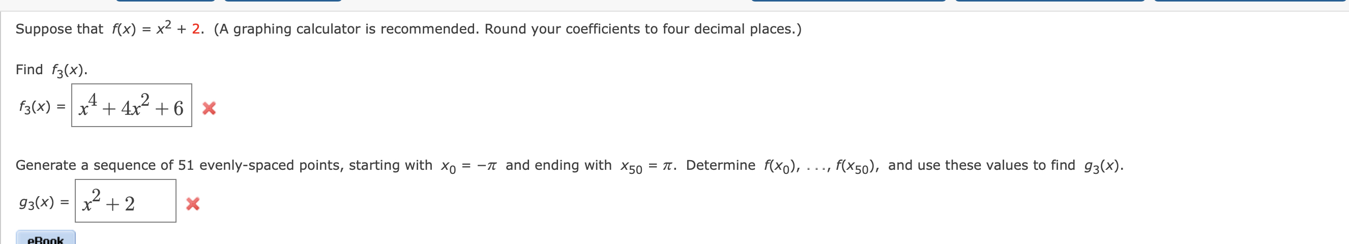 Solved Suppose that f(x)=x2+2. (A graphing calculator is | Chegg.com
