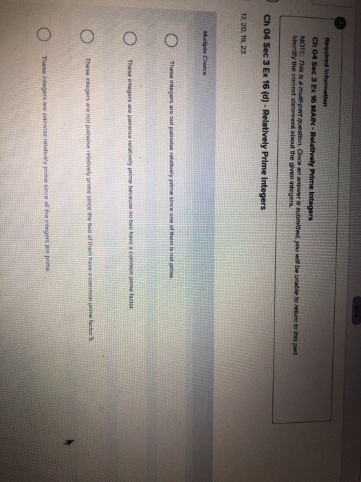 Solved Required Information Ch 04 Sec 3 Ex 16 MAIN - | Chegg.com