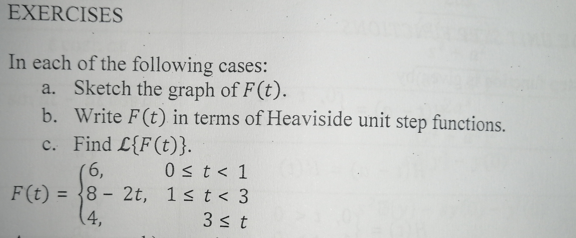 EXERCISESIn each of the following cases:a. ﻿Sketch | Chegg.com