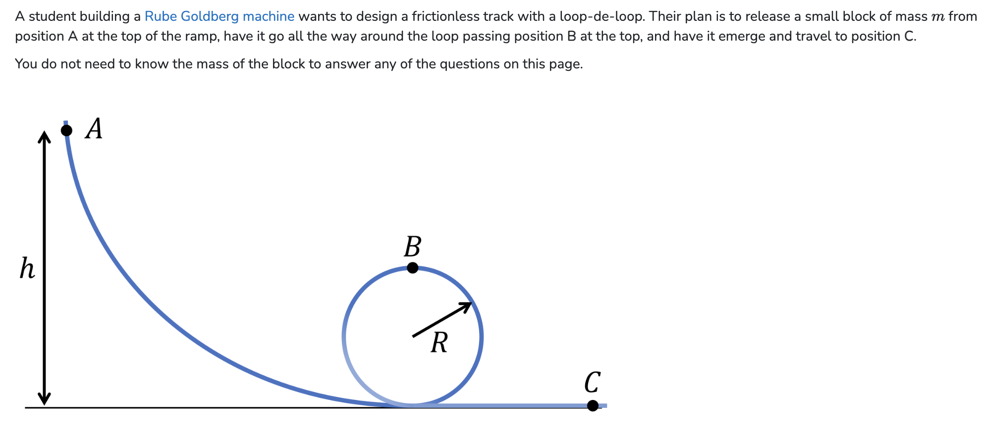 Solved A student building a Rube Goldberg machine wants to | Chegg.com