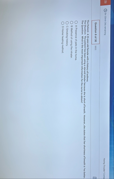 [Solved]: 2ty 33min 34s remaining Hawing Trouble? Conta The