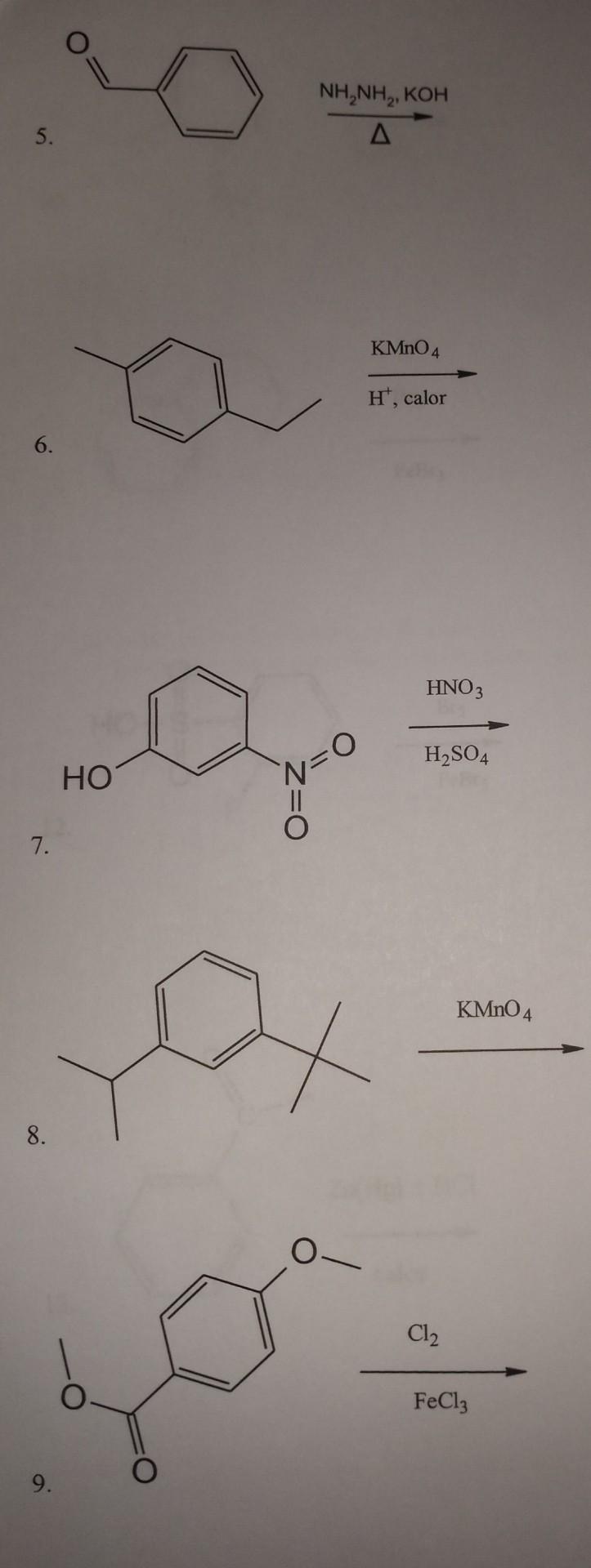 Solved Determine the mayor product of each reaction | Chegg.com