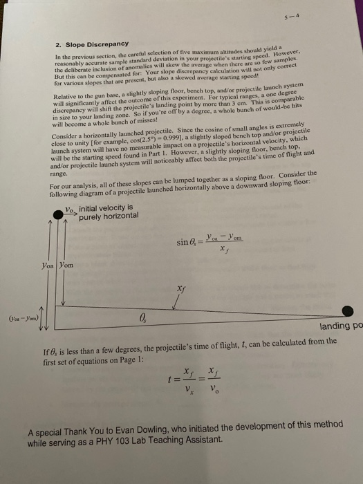 Lab 5: Projectile Motion Objective: Predict where a | Chegg.com