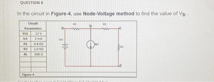 Solved In the circuit in Figure-4, use Node-Voltage method | Chegg.com