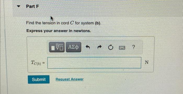 Solved Find the tension in each cord in (Figure 1) if the | Chegg.com