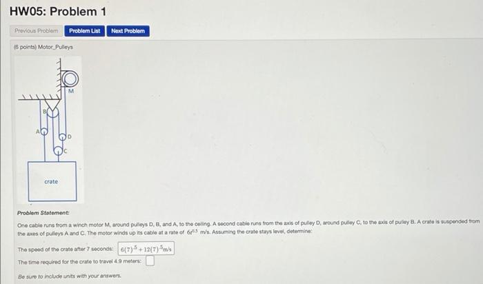 Solved HW05: Problem 1 Previous Problem Next Problem (5 | Chegg.com