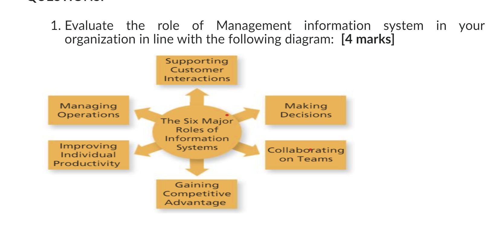 Solved Evaluate the role of Management information system in | Chegg.com