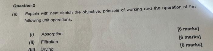 Solved Question 2 (a) Explain with neat sketch the | Chegg.com