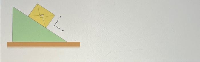 Solved A box of mass "m" slides down a smooth (frictionless) | Chegg.com