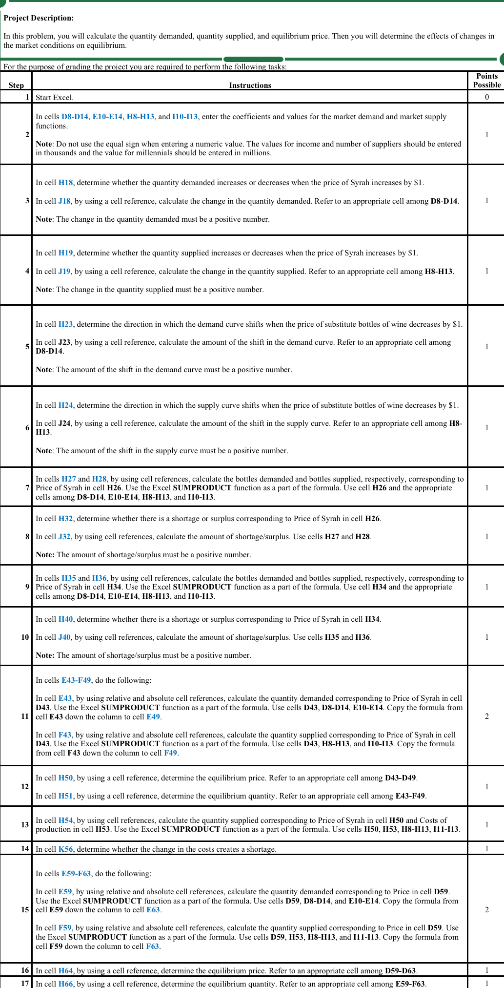 Solved How to solve in Excel for each problem (please | Chegg.com