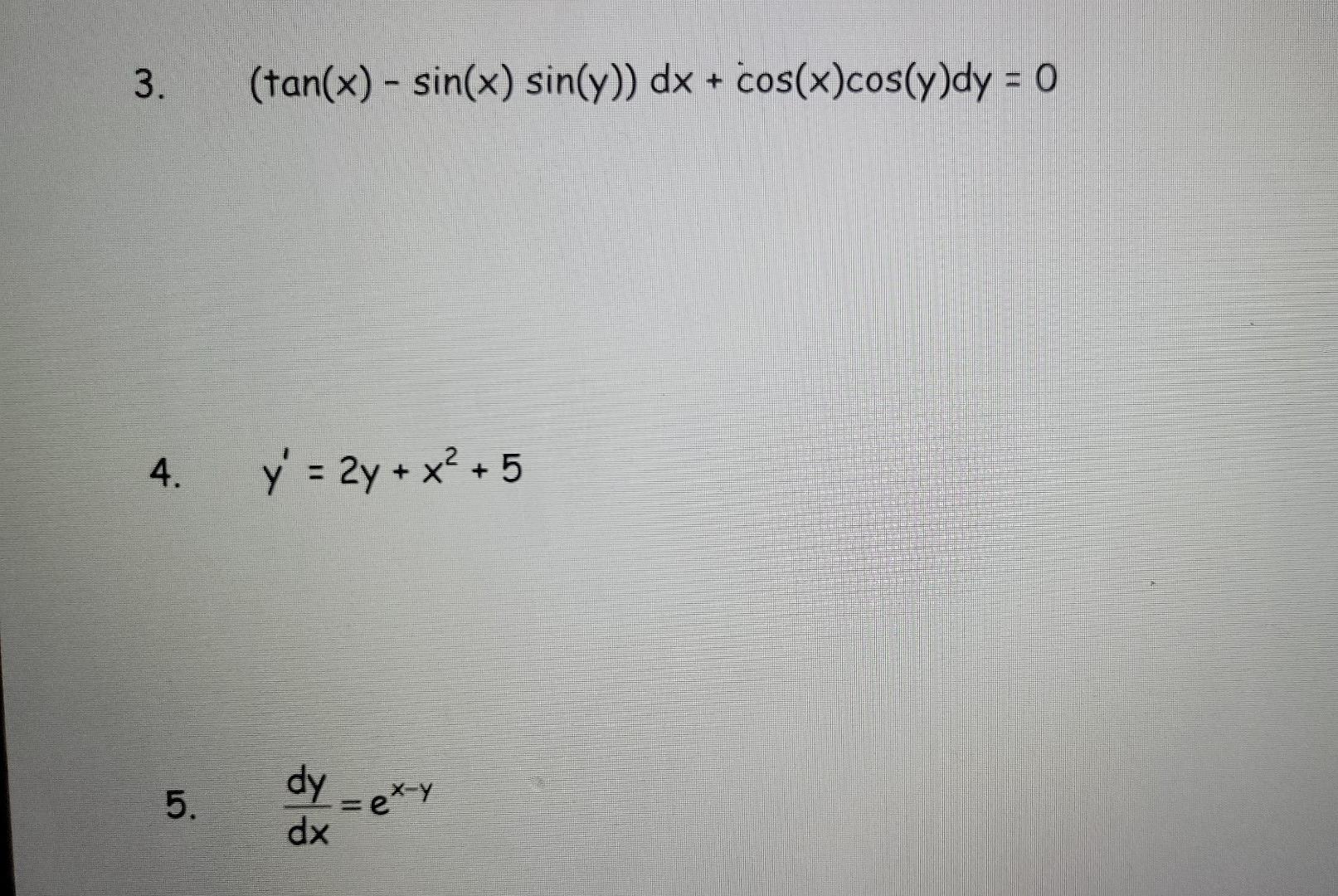 Solved Identify the method you use in solving each problem - | Chegg.com