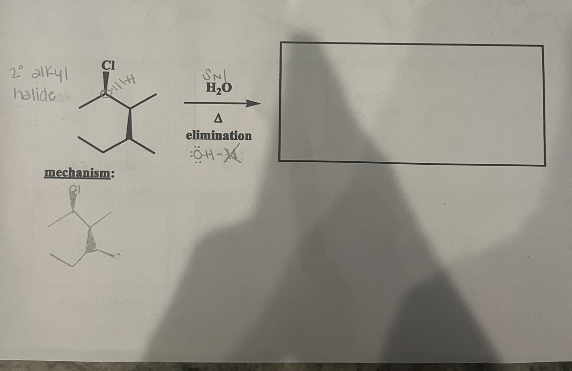 Solved SN1 ﻿mechanism, show the correct stereochemistry | Chegg.com