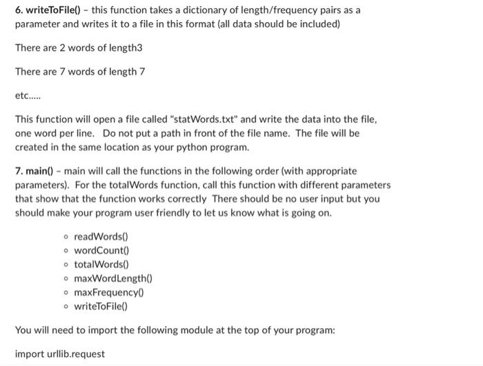 Solved In this assignment we will read a list of words into | Chegg.com