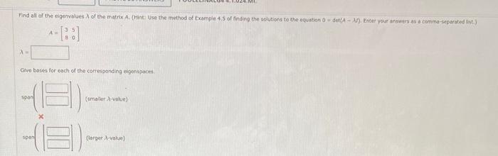 Solved Use the method of Example 4.5 to find all of the | Chegg.com