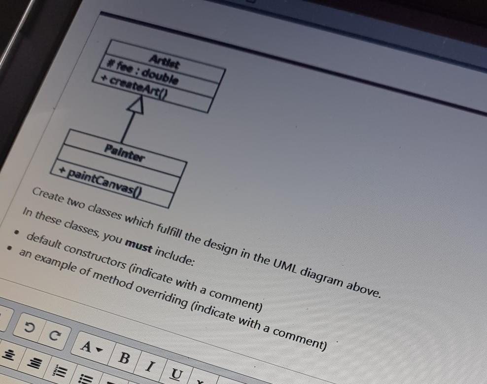 Solved public class Car private String model: public void | Chegg.com