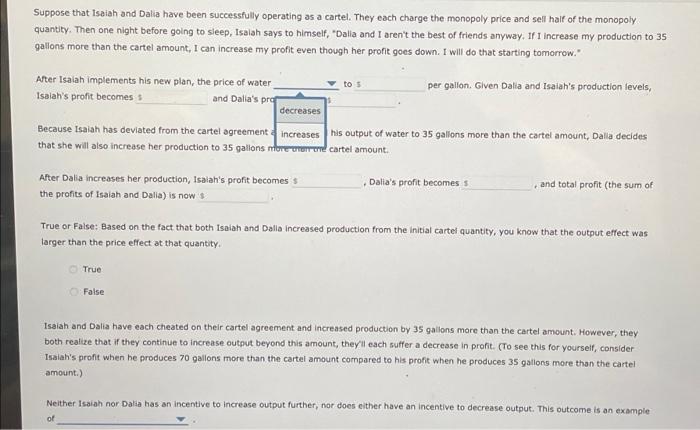 Solved 3. Breakdown of a cartel agreement Consider a town in | Chegg.com