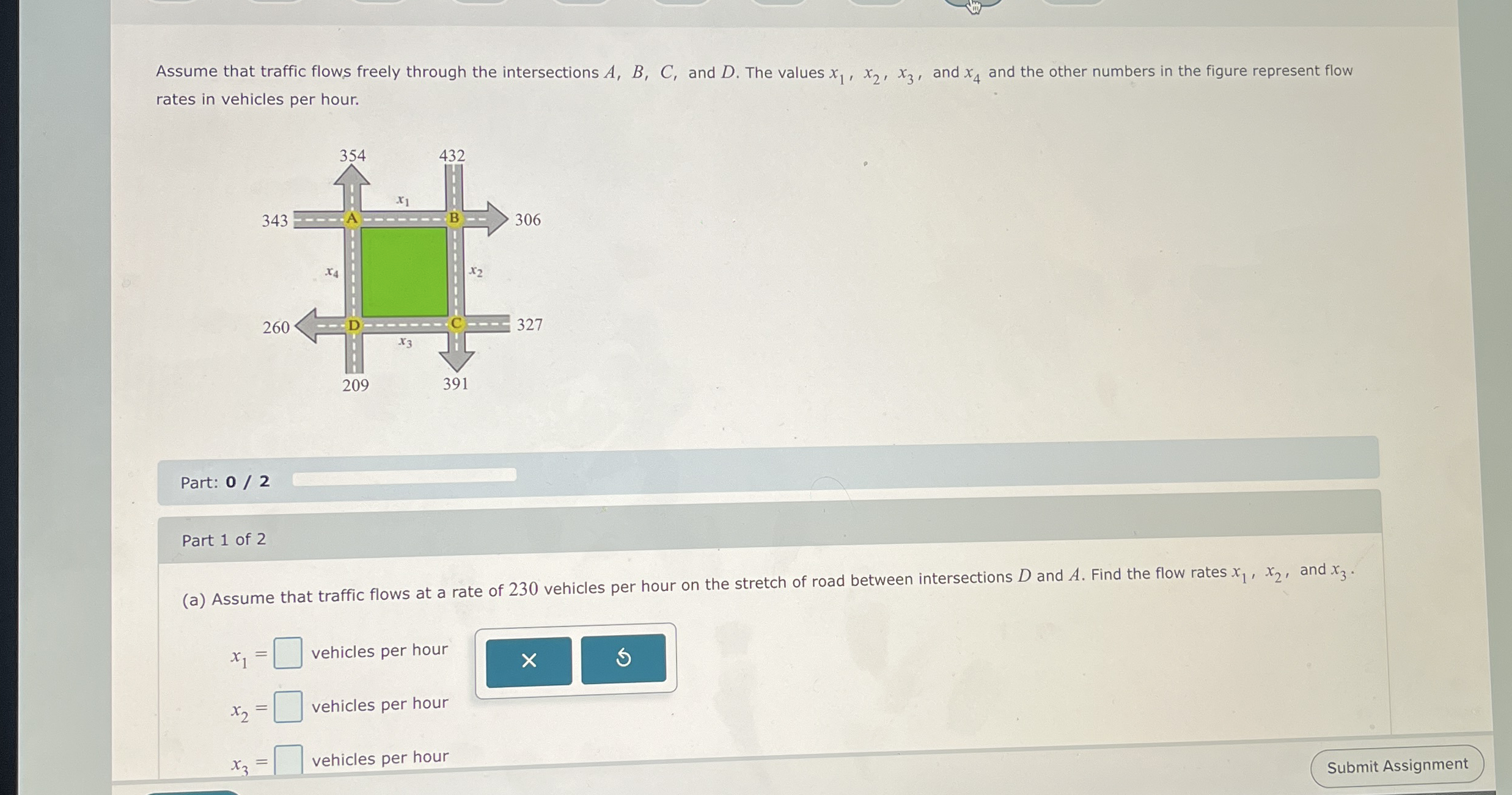 Solved Assume that traffic flows freely through the | Chegg.com