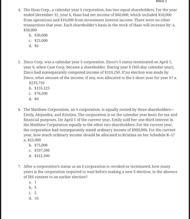 Solved Becker CPA Review Questions 1. Village Corp., a | Chegg.com