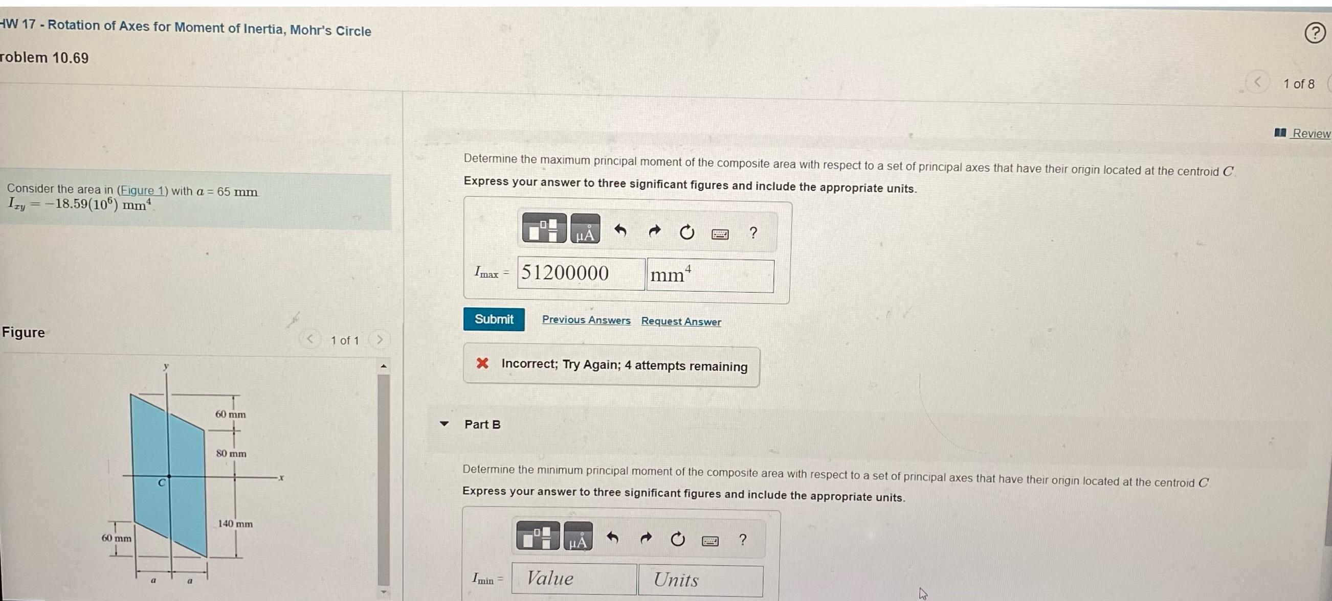 Solved AW 17 - ﻿Rotation of Axes for Moment of Inertia, | Chegg.com