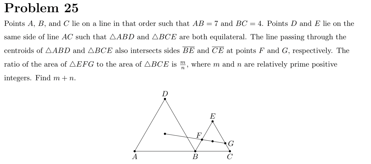 Solved Problem 25Points A,B, ﻿and C ﻿lie on a line in that | Chegg.com