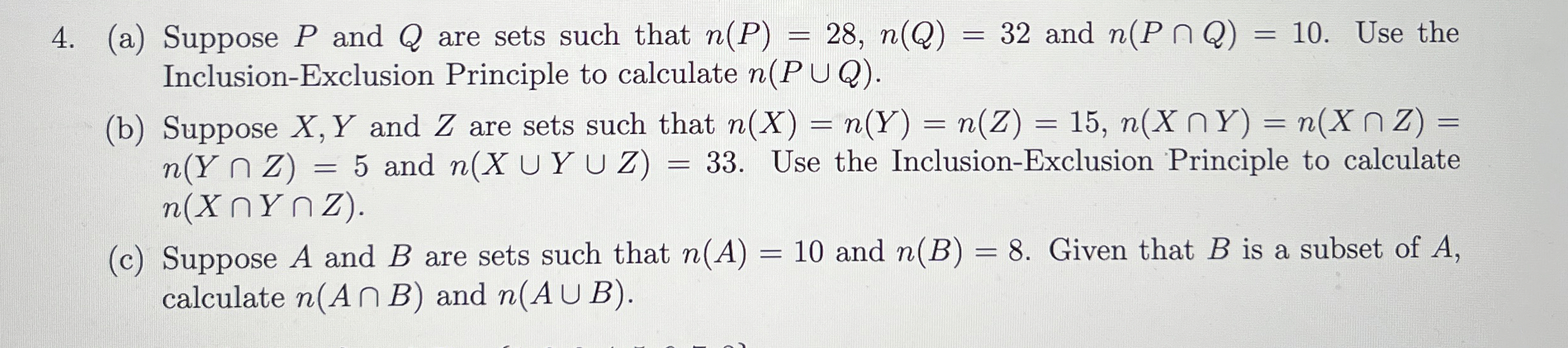Solved (a) ﻿Suppose P ﻿and Q ﻿are sets such that | Chegg.com