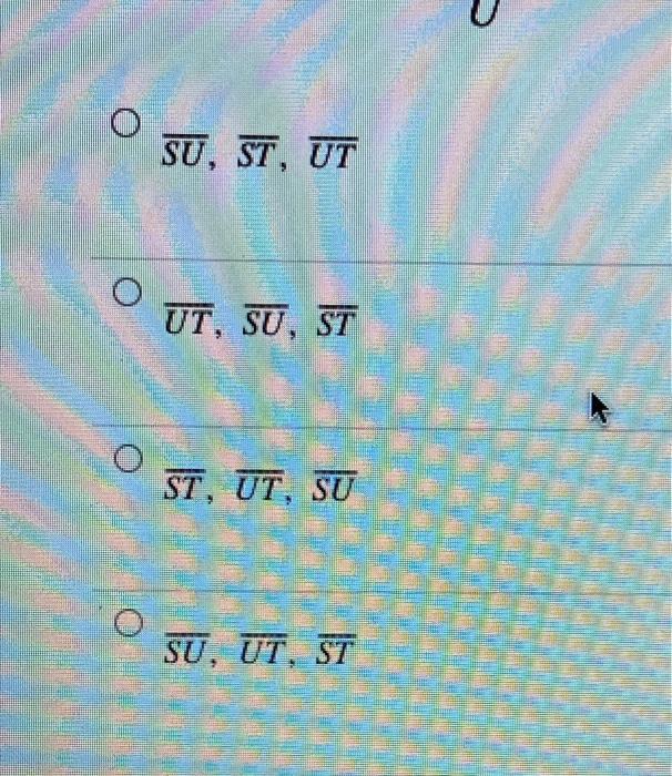 Solved Identify the sequence that lists the sides of ASTU in | Chegg.com