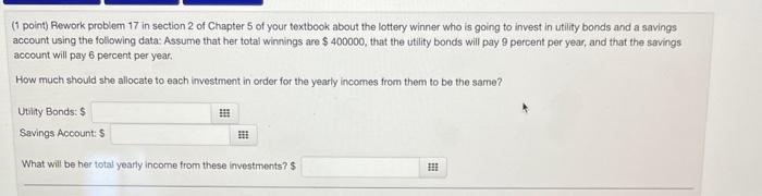 Solved 1 Point Rework Problem 17 In Section 2 Of Chapter 5