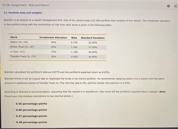 Solved Statement True False Beta measures the volatility in | Chegg.com