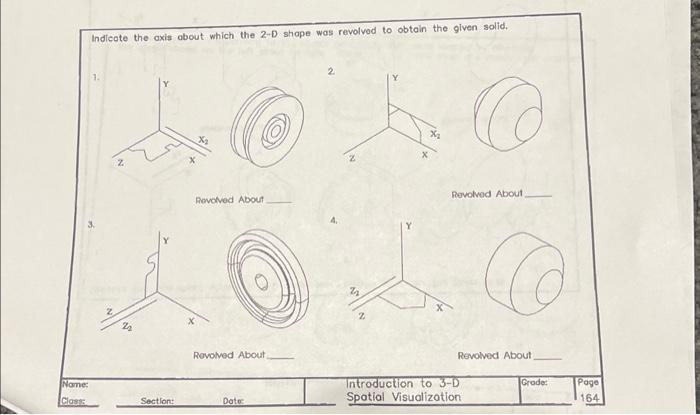 Solved For the objects shown on the left below, circle the | Chegg.com
