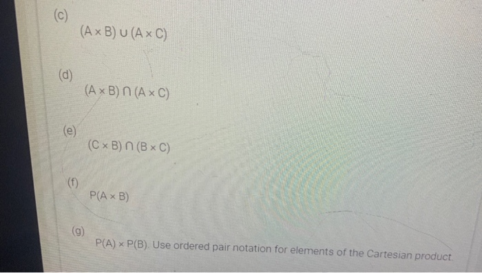 Solved Exercise 1 6 7 Cartesian Products Power Sets And