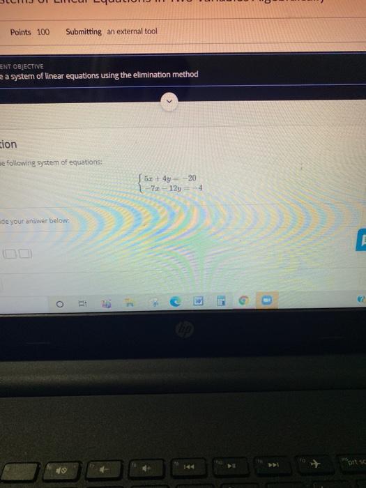 Solved Points 100 Submitting an external tool ENT OBJECTIVE | Chegg.com