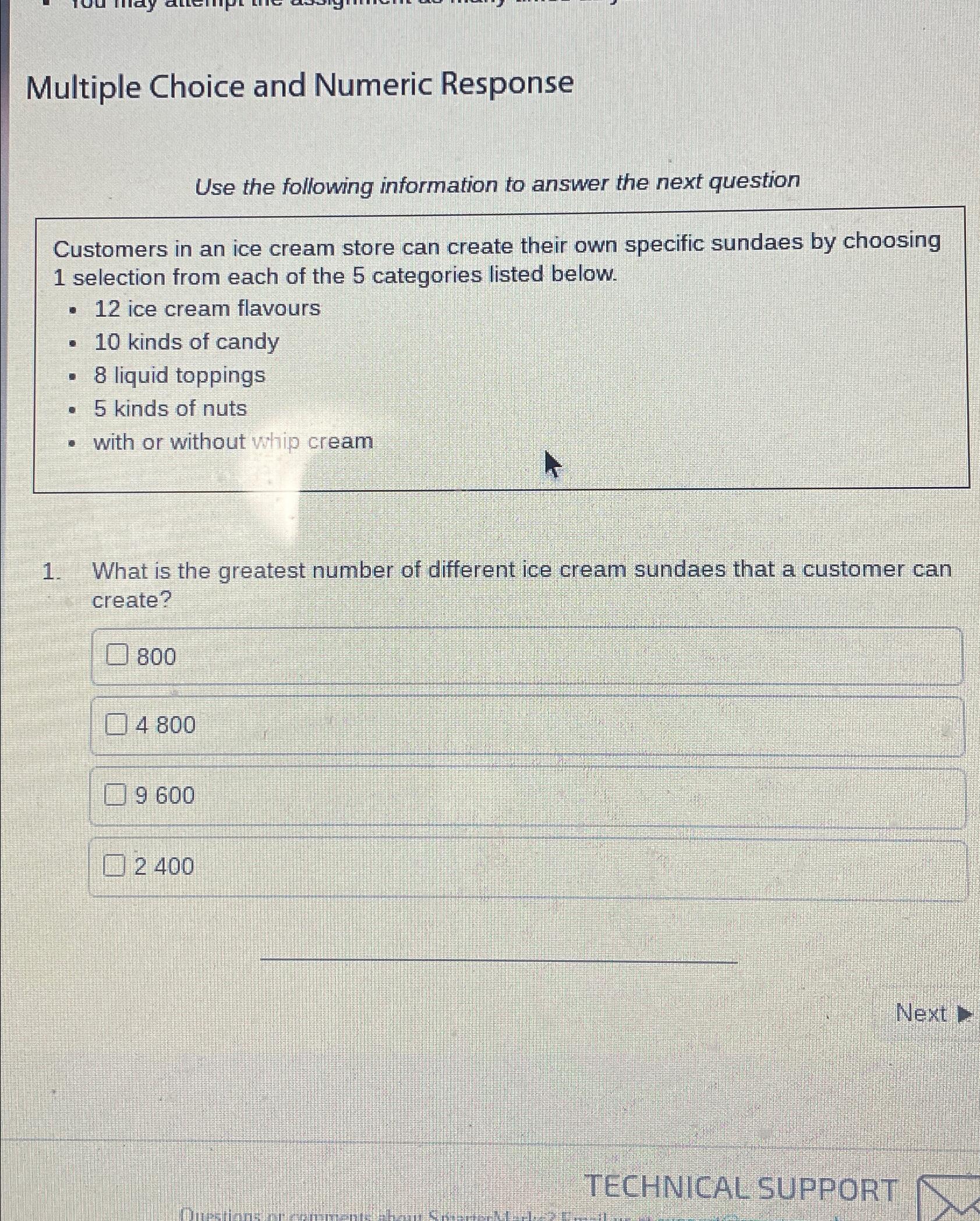 Solved Multiple Choice and Numeric ResponseUse the following | Chegg.com