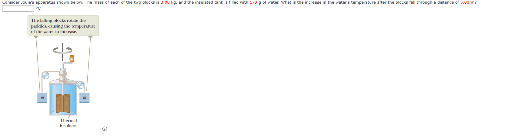 Solved \( { }^{\circ} \mathrm{C} \)The falling blocks rotate | Chegg.com