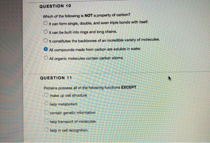 Solved QUESTION 10 Which of the following is NOT a property | Chegg.com