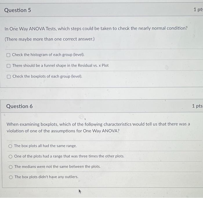 Given the following multiple comparison analysis, | Chegg.com