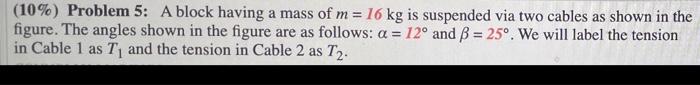 Solved (10%) Problem 5: A block having a mass of m= 16 kg is | Chegg.com