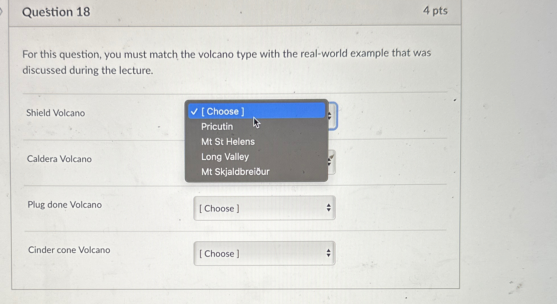 Solved Question 184 ptsFor this question, you must match | Chegg.com Solved Question 184 ptsFor this question, you must match | Chegg.com