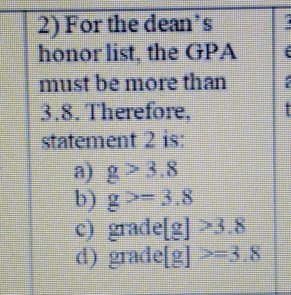 Solved In the following code, the user will enter the GPA of | Chegg.com